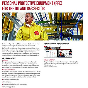 DuPont Tychem 2000 QC127S Disposable Chemical Resistant Coverall with Hood, Elastic Cuff and Serged Seams, Yellow, X-Large (Pack of 12)