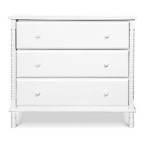 Davinci Jenny Lind Spindle 3-Drawer Dresser in White