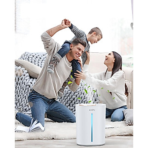 6.5L Humidifiers for Large Room Bedroom, Top Fill Humidifier, Quiet Cool Mist Humidifiers for Home, Baby, Pets, Plants, 54 Hours Run Time, Easy to Clean