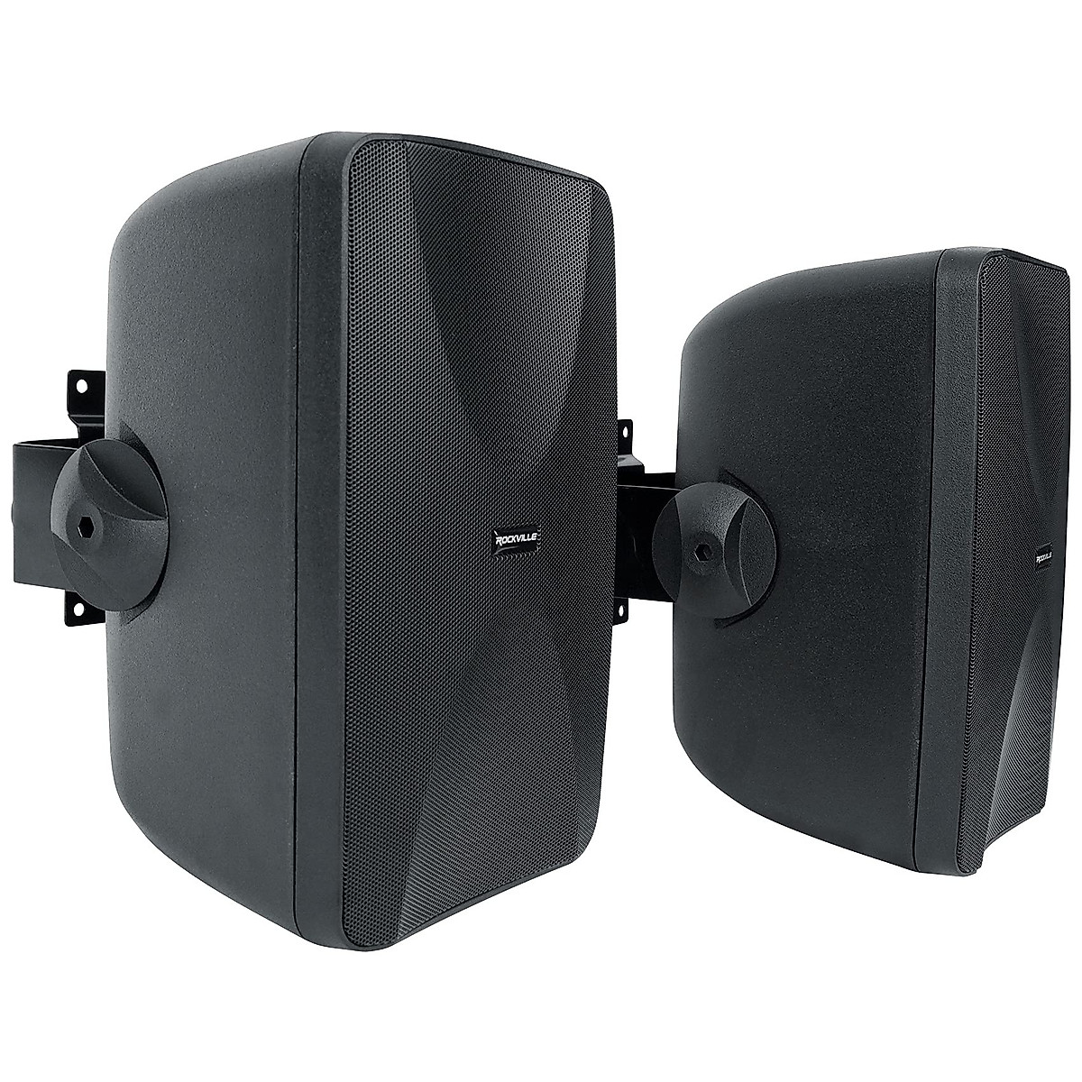 Rockville 2 WET-6525B 6.5" 70V Commercial Indoor/Outdoor Wall Speakers in Black