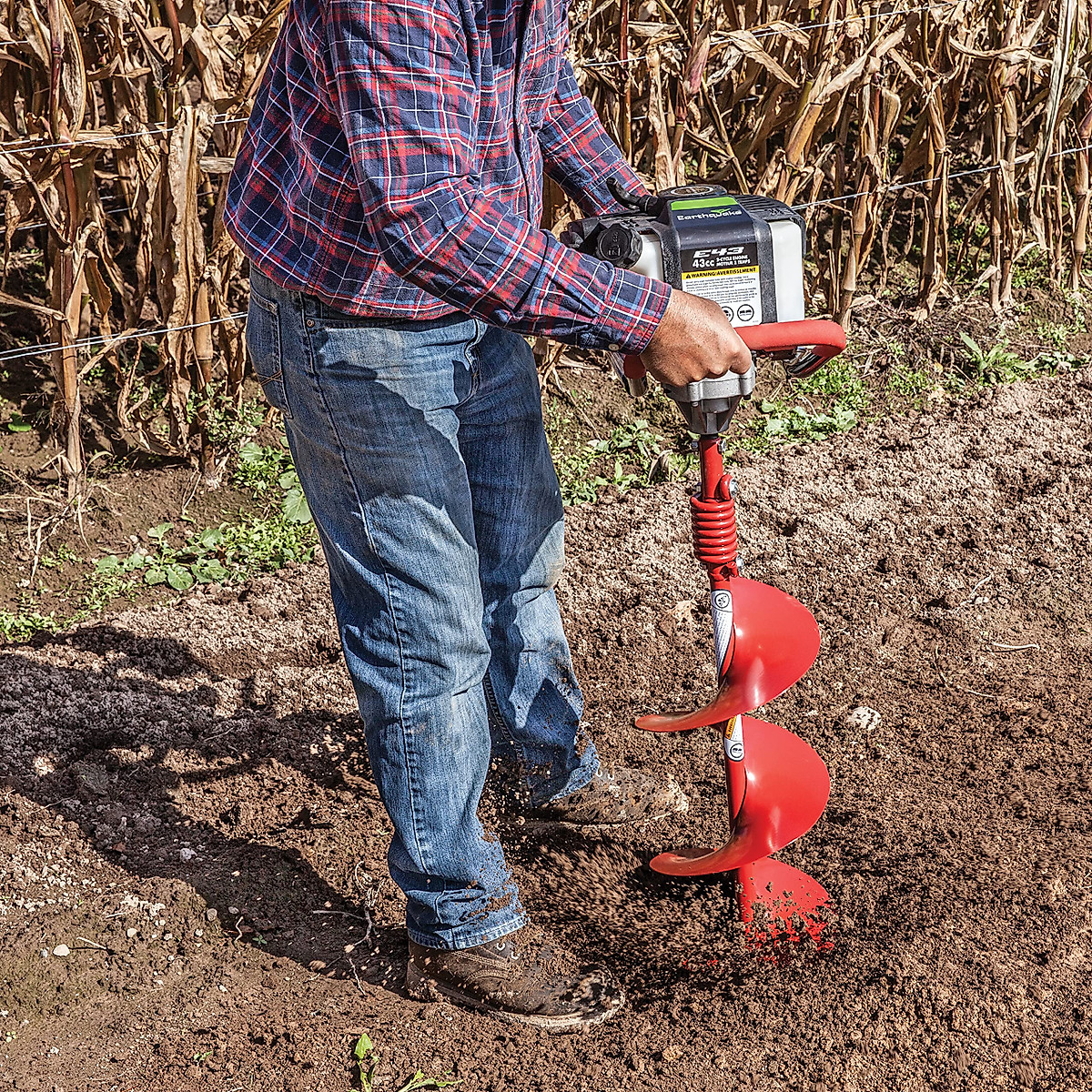 Earthquake EA10F 10-Inch Diameter 36-Inch Long Earth Auger with Fishtail Point and Flex Coil Shock Spring