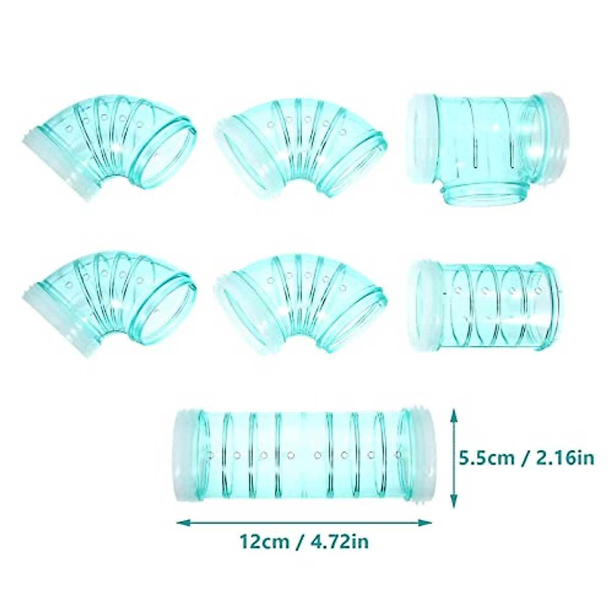 Hamster Bed Hamster Tubes Set, Hamster Tunnel Hamster Tubes and Tunnels Hamster cage Tubes Hamster Tunnels for Small Animal Hideout