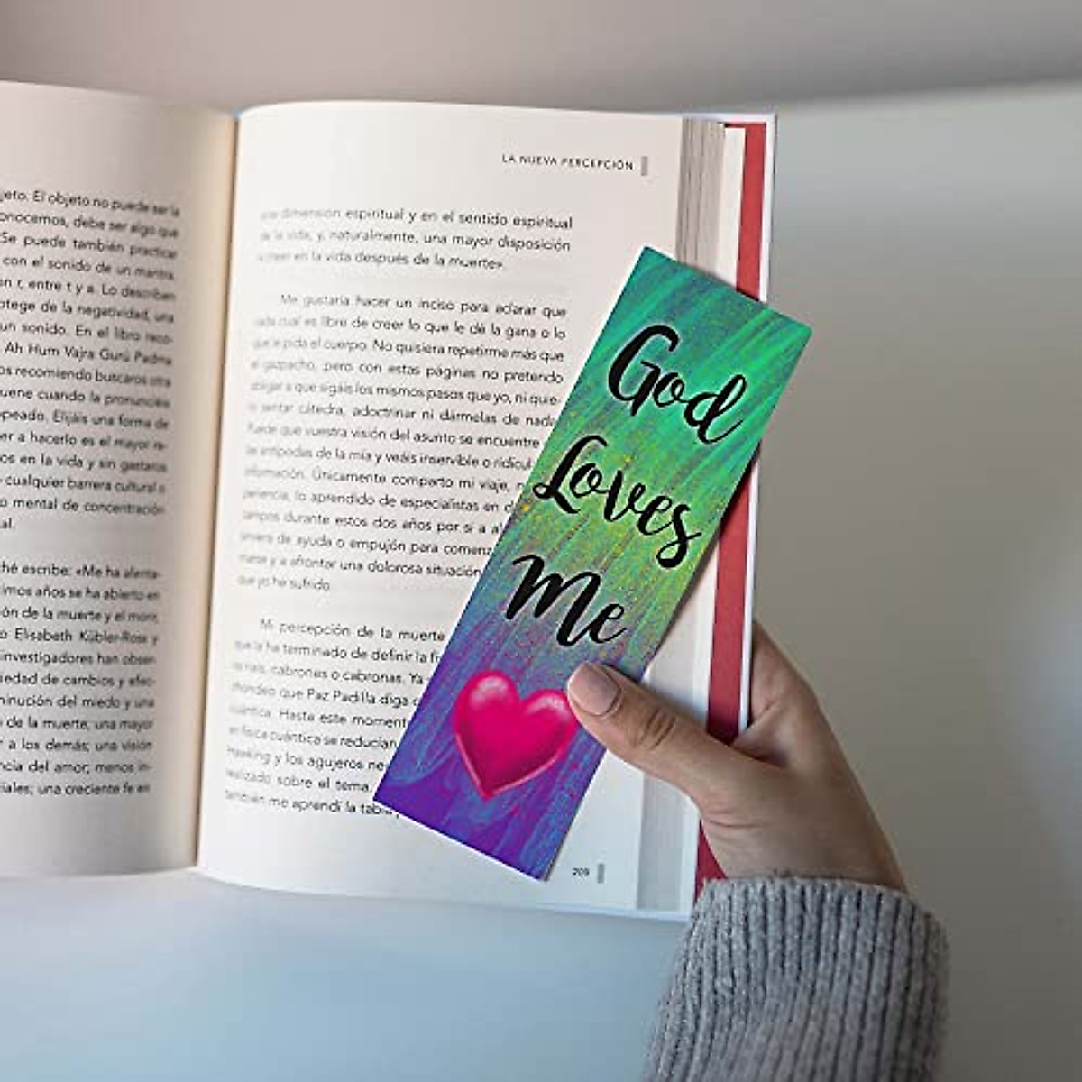 Children's Christian Bookmark - God Loves Me | John 16:27 | Pack of 25
