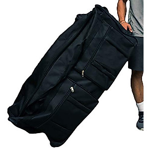 Gothamite 42-inch Rolling Duffle Bag with Wheels, Luggage Bag, Hockey Bag, XL Duffle Bag With Rollers, Heavy Duty Oversized Storage Bag