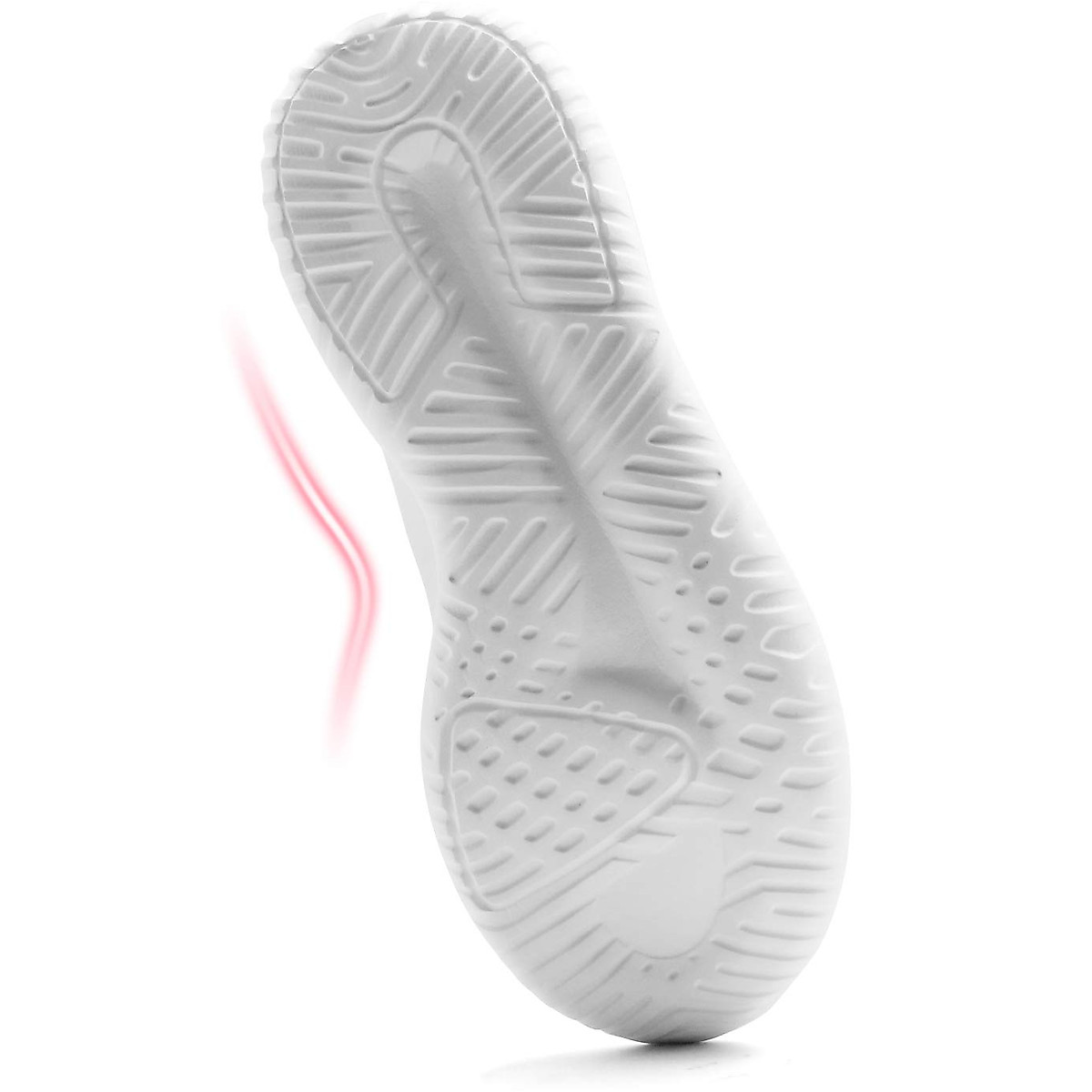 CAMVAVSR Men's Sport Shoes Non Slip Lightweight Breathable Mesh Soft Sole Run Walk Tennis Athletics Sneakers for Men White Size 13