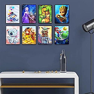 FFPTBNYX 12 Pack Diamond Painting Kits for Adults 5D DIY Diamond Art Kit Paint with Round Full Drill Diamonds for Beginners Gem Paintings Art for Home Wall Decor Gifts(12X16 Inch)