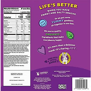 Annie's Organic Birthday Cake Bunny Grahams and Cheddar Bunnies Snack Pack 36 Count, 36 oz