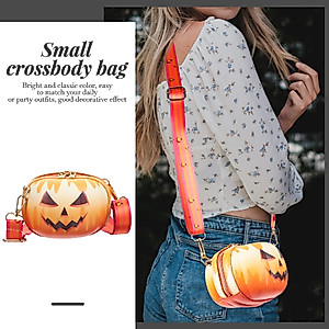 Jack O Lantern Crossbody Bag Girls Casual Halloween Pumpkin Crossbody Bag Jack O Lantern Crossbody Purse Coin Wallet Baby Girl Cute Shopping Shoulder Bag for Women Girls