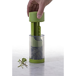 Microplane Herb Grinder and Leaf Stripper Seasoning Herb Mill (Green)