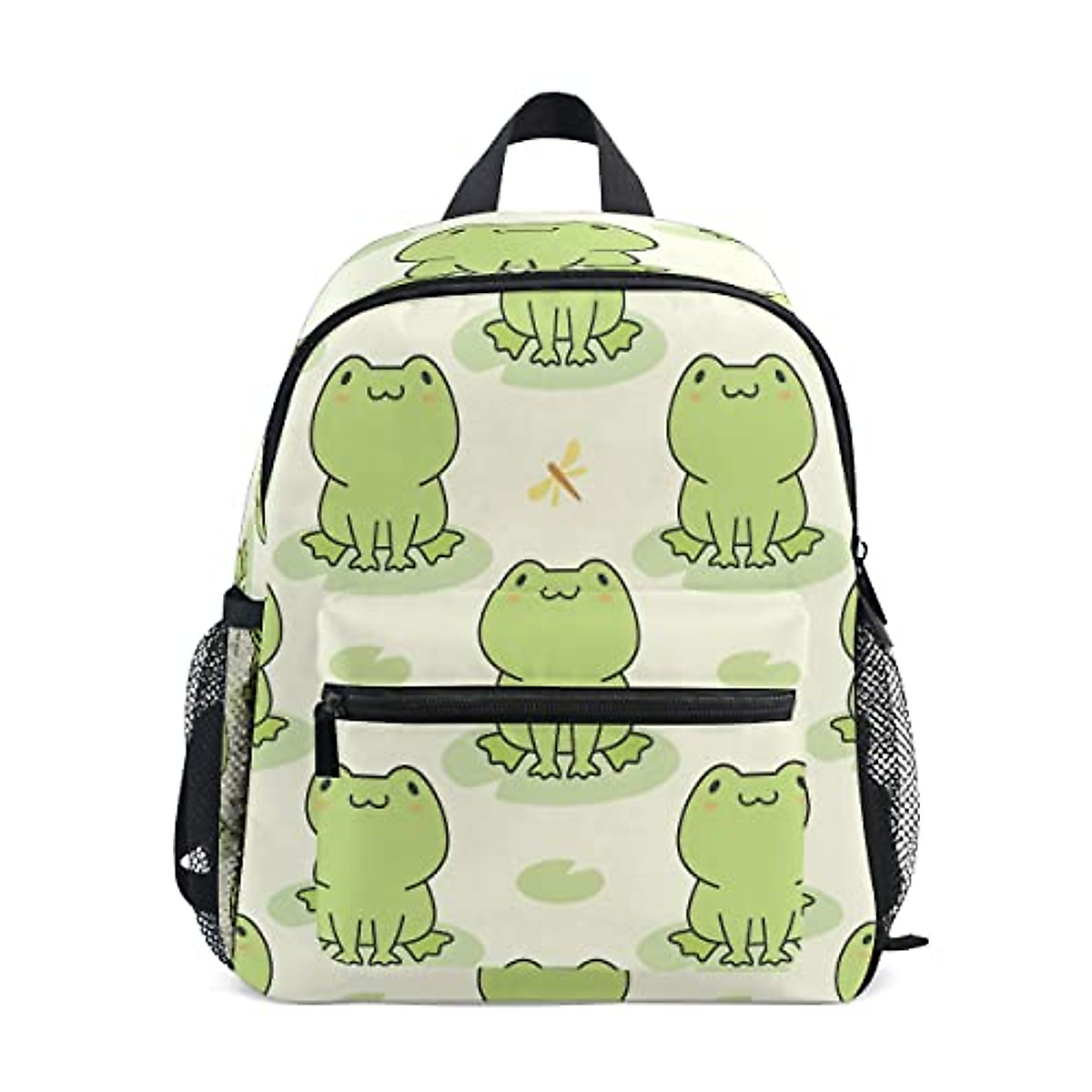 TropicalLife Kids Backpack for Boys Girls School Toddler Cute Animal Frog Pattern Children Preschool Book Bag Kindergarten Travel Backpack Daypack