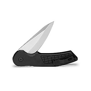 Buck Knives 261 Hexam Folding Pocket Knife, 3.35" Stainless Steel Blade, Pocket Clip (Black)