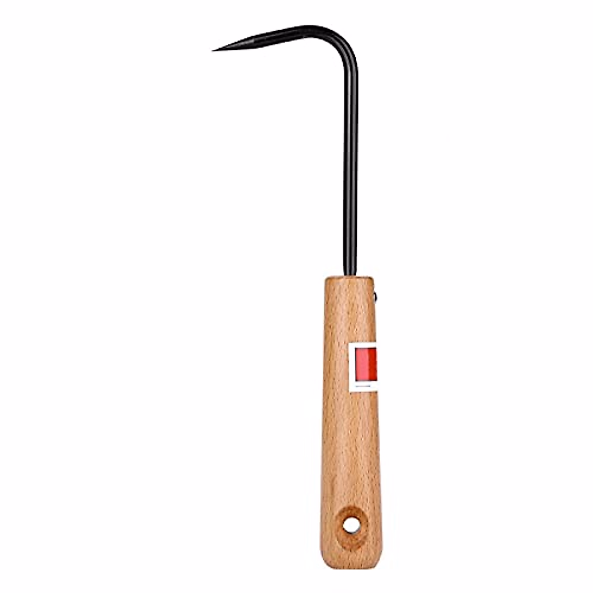 Bonsai Root Hook, 22cm Manganese Steel Single Claw Gardening Hook Root Pick Rake Bonsai Tool Handle Weeder with Comfortable Wooden Handle for Outdoor Cultivator Weed Remove