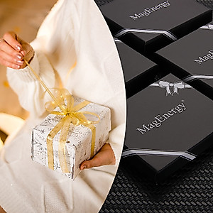 MagEnergy Copper Bracelet for Men and Women, 99.9% Solid Copper Magnetic Bracelets Adjustable Cuff Jewelry Gift Box(Cross Pattern)