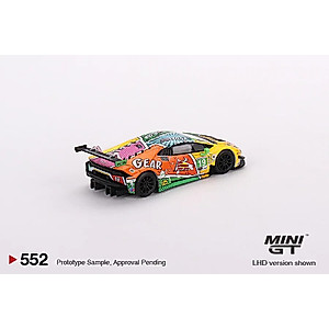 True Scale Miniatures Model Car Compatible with Lamborghini Huracán GT3 EVO #19 Gear Racing 2020 IMSA Daytona 24 Hrs 1/64 Diecast Model Car MGT00552