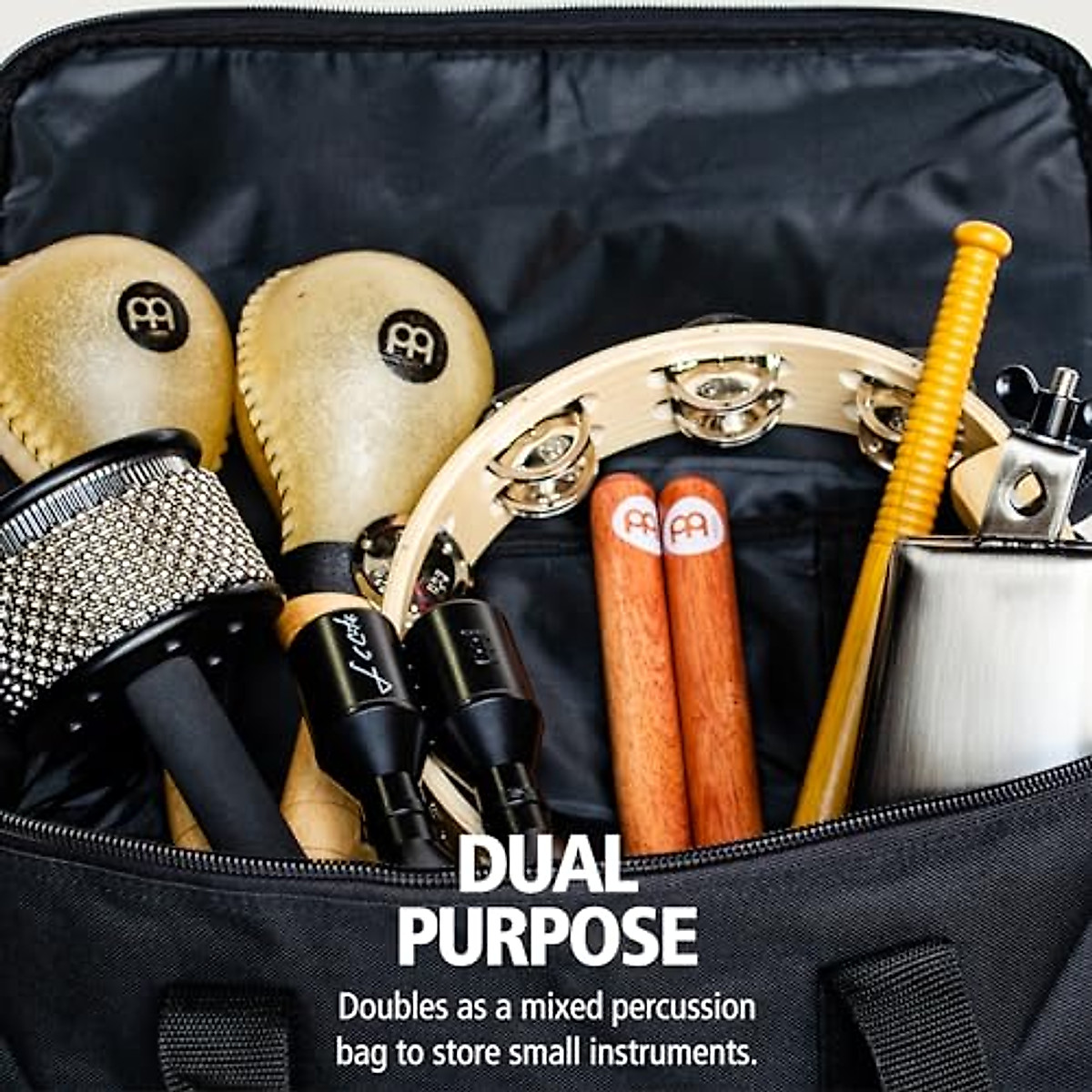 Meinl Percussion Gig Bongo Drum Bag — Standard Size — Heavy-Duty Fabric and Carrying Grip (MSTBB1)