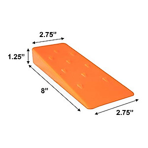 GarMills Tree Felling Wedges Spiked Logging Tools for Chainsaw Tree Log Cutting Set of 4 Pack with 2 x 5.5 Inch and 2 x 8 Inch.