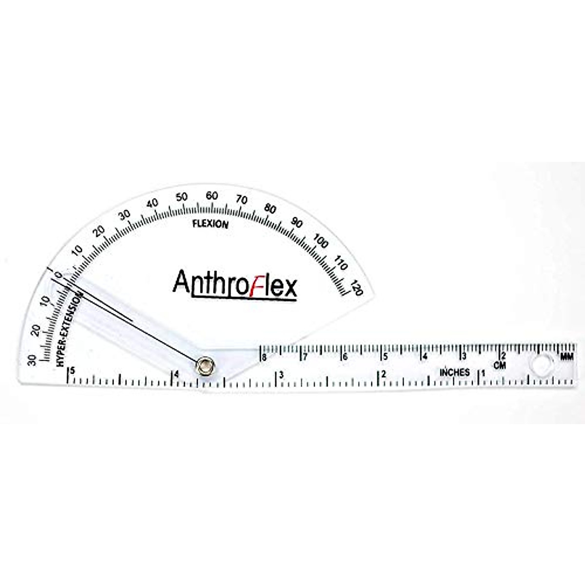 AnthroFlex 8 Piece Goniometer Set with 6 Goniometers, Tape Measure, Transport Bag