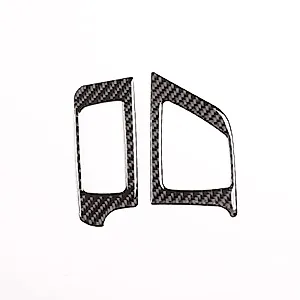 taruisixt for Toyota Tacoma 2016-2020 Real Carbon Fiber Car Dashboard Vent Panel Cover Decorative Sticker Protection Car Interior Accessories 2 PCS