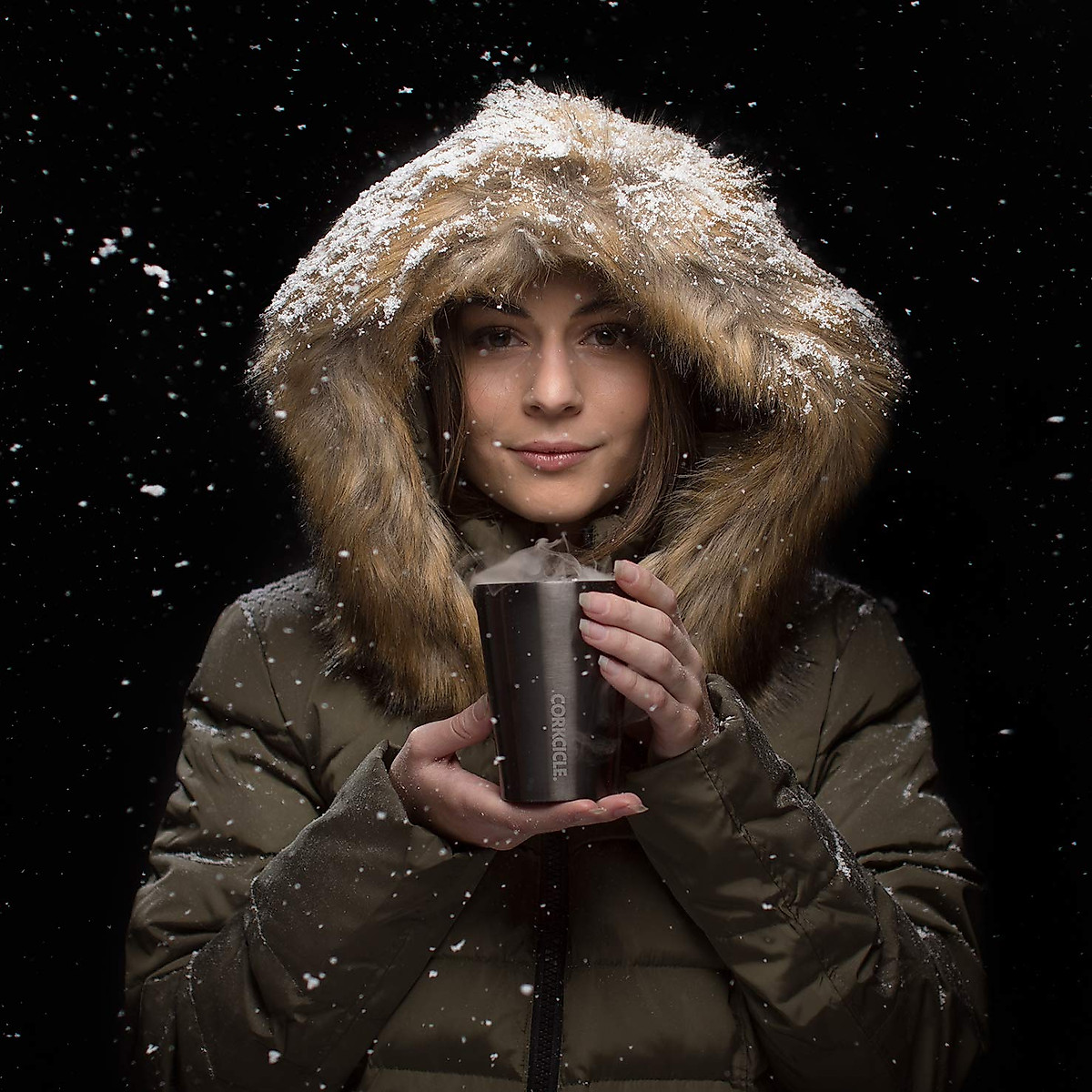 Corkcicle Tumbler | Triple Insulated Stainless Steel Travel Cup with Shatterproof Lid | Reusable (Gloss Rose Quartz, 12oz / 355ml)