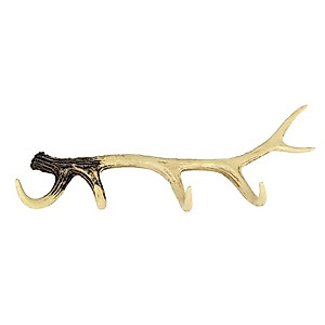 Rustic Decorative Faux Deer Antler Wall Mounted Wall Hanging Coat Hook (Large Size)