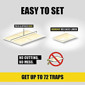 d-CON Pre-Baited Select-A-Size Glue Traps, Mouse, Ants, Cockroaches, and Spiders, Household Pest Sticky Trap, Ready to Use Indoors, 72 Count