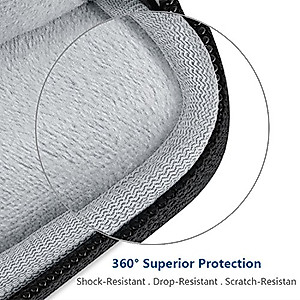 Kogzzen 13-14 Inch Laptop Sleeve with Handle Compatible with MacBook Air 13.3/ MacBook Pro 14 13/ Dell XPS 13/ Surface Laptop 13.5/ iPad Pro 12.9, Waterproof Shockproof Case Bag - Black