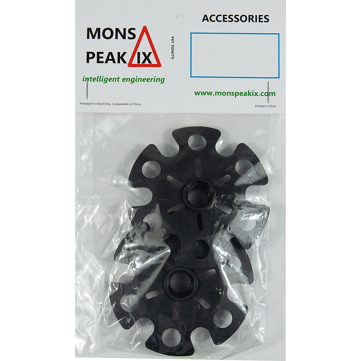 Mons Peak IX Trekking Hiking Walking Ski Poles Snow Powder Mud Sand Baskets (2 Pack)