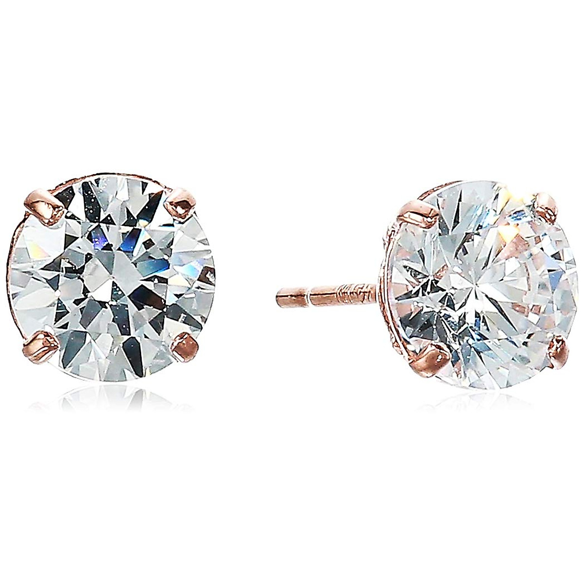 Amazon Essentials 14K Gold 1cttw Infinite Elements Cubic Zirconia Round Stud Earrings (previously Amazon Collection)