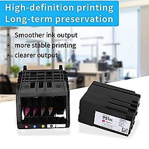 Ademon 950 951 950xl 951xl printhead Replacement Kit Compatible with HP Officejet Pro 8100 8600 8620 8610 8650 251DW 276DW Print Head，8600 Printer Head Printer Replacement Parts