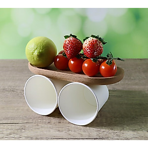 CantaGreen 200 Count 6 OZ Heavy-duty Paper Cups, Coffee Cups, Disposable Hot and Cold Cup