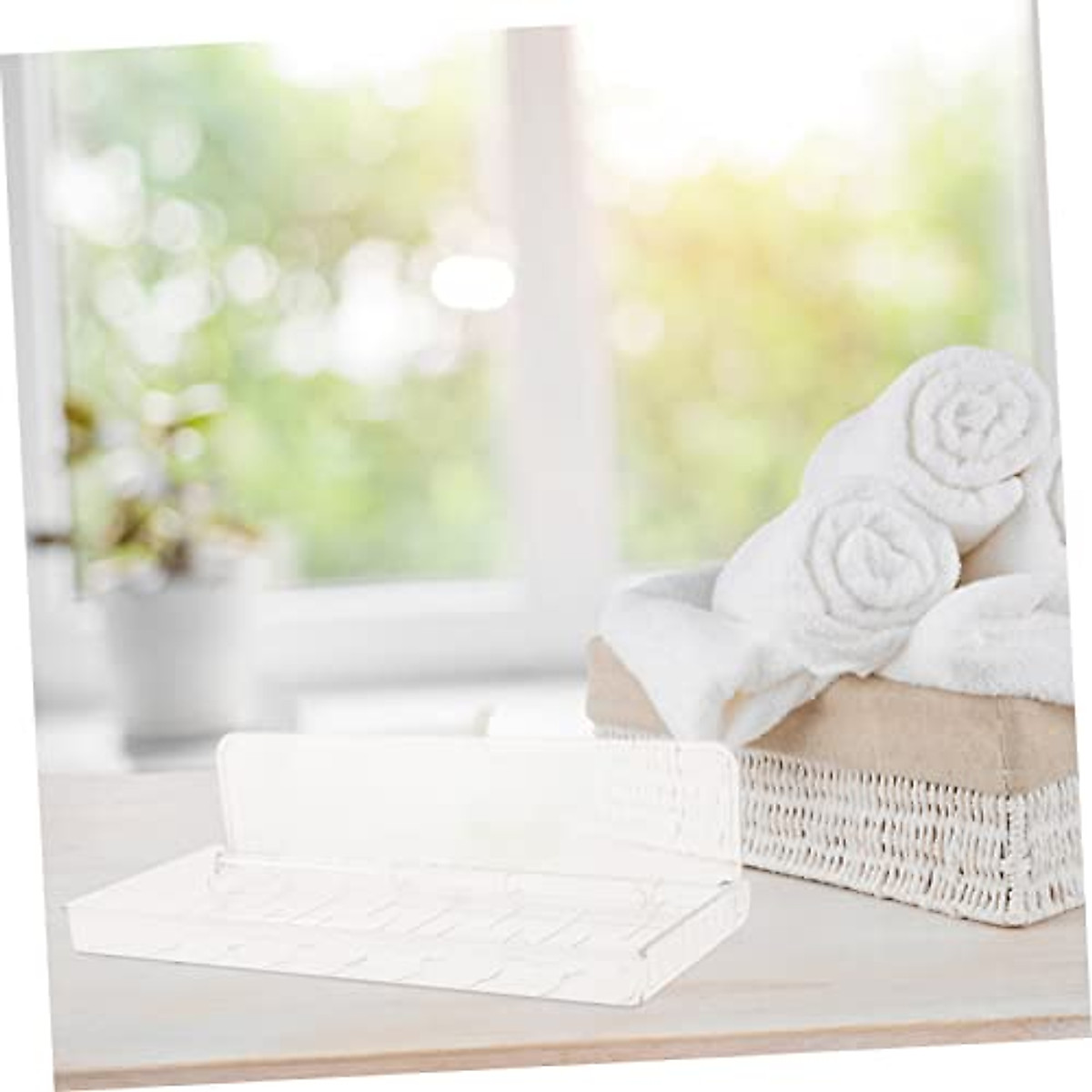 Cabilock 2pcs Wall-Mounted Storage Box Adhesive Shelf Wall Shelves Wall Mount Organizer Shelf for Wall Clear Shelf Wall Mounted Storage Shelf Wall Shelves for Wall Shelves for Storage