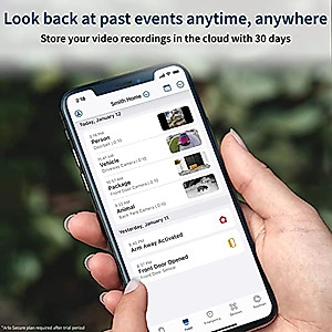 Arlo Pro 4 Spotlight Camera - 3 Pack - Wireless Security, 2K Video & HDR, Color Night Vision, 2 Way Audio, Wire-Free, Direct to WiFi No Hub Needed, Black - VMC4350B