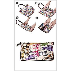 Reusable Grocery Shopping Bags Set of 2 Recycling Shopping Totes with Long Handles Foldable Washable Heavy Duty Large Waterproof Shopper Baggies With Zipper Large Daily Use Bags For Working Traveling…