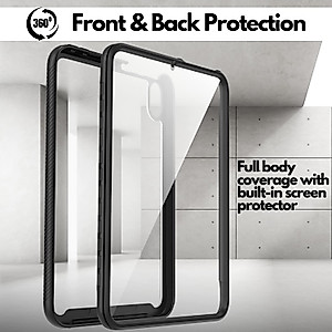 CBUS Heavy-Duty Phone Case with Built-in Screen Protector Compatible with iPad Mini 6 (2021) 6th Generation –– Full Body (Black)