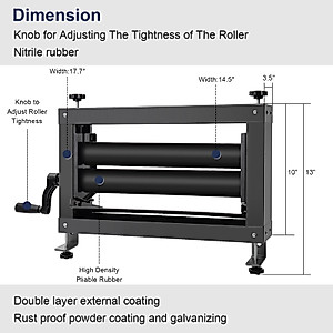 FIXOASIA Clothing Wringer, Heavy Duty Off Grid Perfect Wringer Washer for Chamois Cloth, Tile Sponge, etc. Laundry Wringer, Perfect for Car Washing, Camping, Rv Trips, Hotels