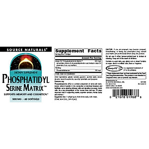 Source Naturals Phosphatidyl Serine Matrix 500mg - 60 Softgels