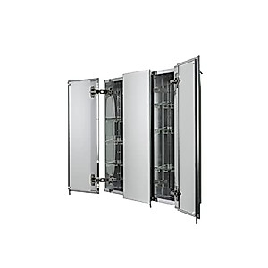 Croydex Loxley 26-Inch x 30-Inch Triple Door Tri-View Cabinet with Hang 'N' Lock Fitting System