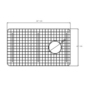 Fine Fixtures GFC3018SU Stainless steel Kitchen Sink Bottom Grid - 30 Inch Bowl. (26" 3/4 x 15" 3/4)