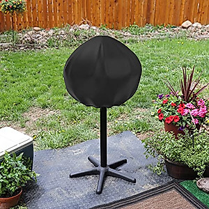 Nomiou Grill Cover for George Foreman GGR50B and Weber Jumbo Joe Charcoal Grill 18" Indoor and Outdoor Electric Grill, Easy Take Off Handle Design