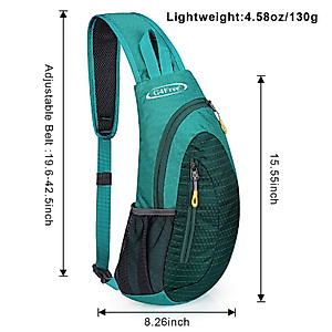 G4Free Sling Bags Men and Women Shoulder Backpack Small Crossbody Chest Sling Backpack (Mint Green)