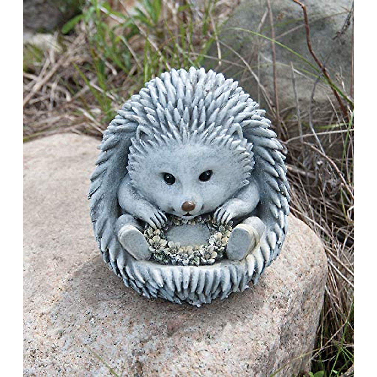 Roman Garden - Hedgehog in Rain Boots Statue, 7.5H, Pudgy Pals Collection, Resin and Stone, Decorative, Garden Gift, Home Outdoor Decor, Durable, Long Lasting