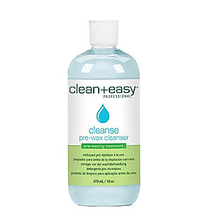Clean + Easy Cleanse Pre Wax Cleanser & Soothe Aloe Vera Gel Post Waxing Treatment, 16 oz each