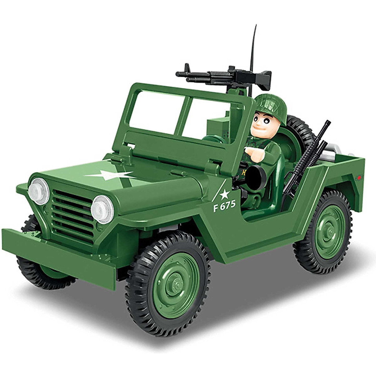 COBI Historical Collection M151 A1 Mutt Vehicle, Multicolor