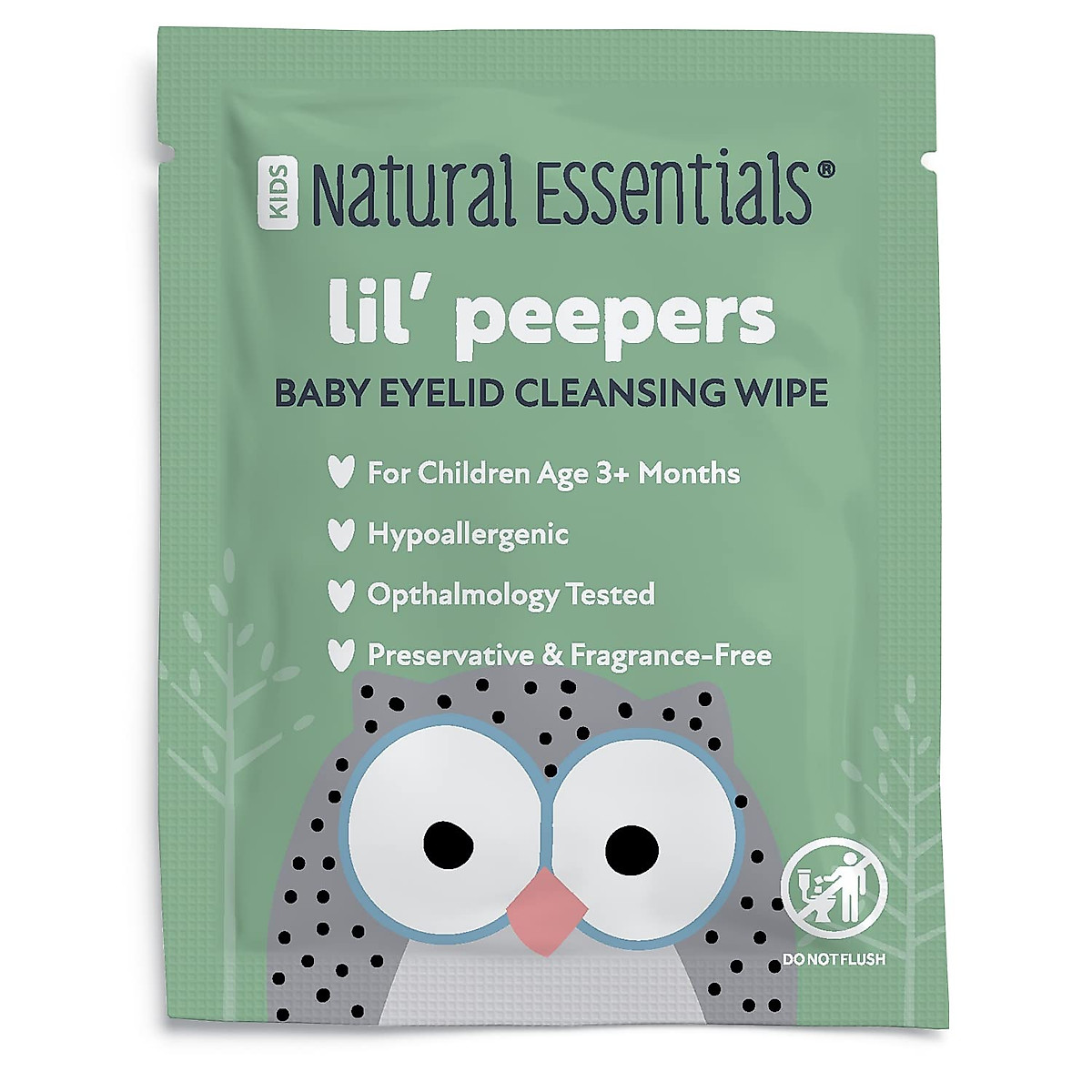 Natural Essentials Lil' Peepers Bundle - Baby Eyelid Cleansing Wipes, (30Ct) & 2 Packs of Moisturizing Nose Wipes (64 Wipes)