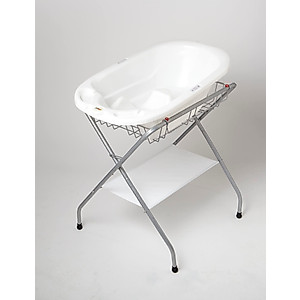 Primo Folding Bath Stand, Silver Gray