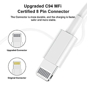 3Pack 10ft iPhone Charger Long, [Apple MFi Certified] Apple Charger Cord,10 Feet Original Lightning to USB Cable,10 Foot iPhone Charging Cable for iPhone 13 Pro/12 Mini/11/XS/MAX/XR/8/7/6/5/SE iPad