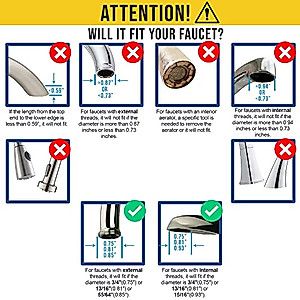 APEX EXPRT MR-2050 Dual Countertop Water Filter, Carbon and Mineral pH Alkaline Water Filter, Easy Install Faucet Water Filter - Reduces Heavy Metals, Bad Taste and Up to 99% of Chlorine - Clear