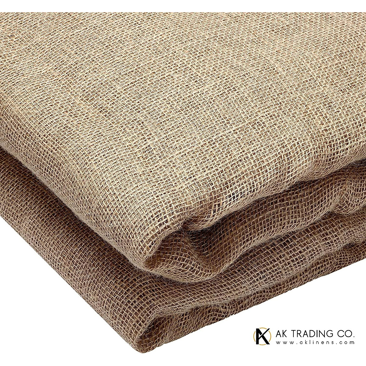 AK TRADING CO. 40" Wide Burlap Fabric 10oz Natural - Heavy Duty 100% Jute Material for Upholstery, Home Décor, Gardening, & Wedding Projects - Eco-Friendly & Biodegradable - 40 Inches x 1 Yard