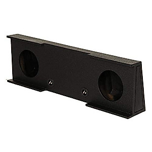 QPower GMC Chevy Crew Cab 2007-2013 Dual 12" Sub Box Enclosure w/Bedliner Spray