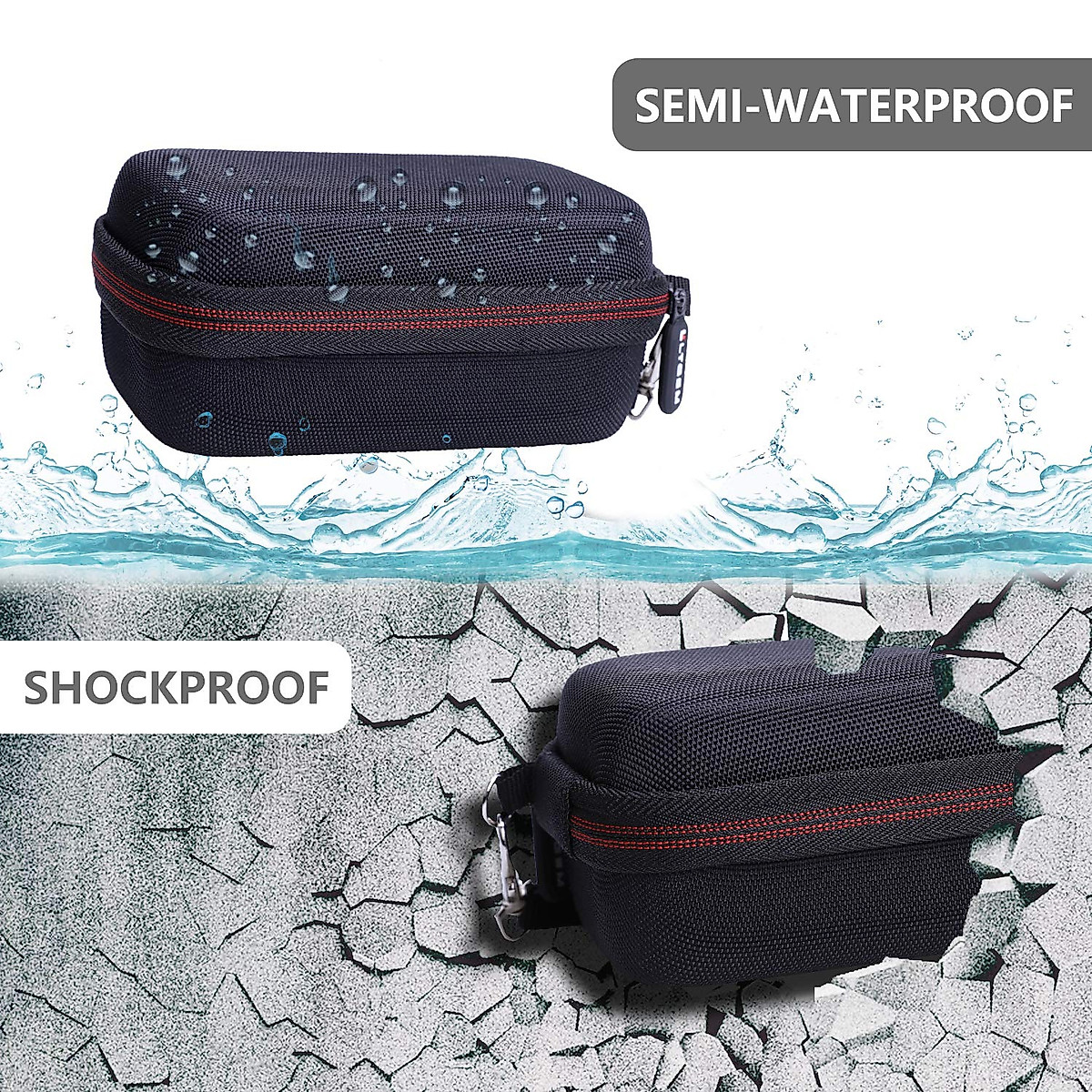 LTGEM Hard Case for Andis 17220/17200 / 17150/17155 / 17160 Pro Foil Lithium Titanium Foil Shaver - Travel Protective Carrying Storage Bag